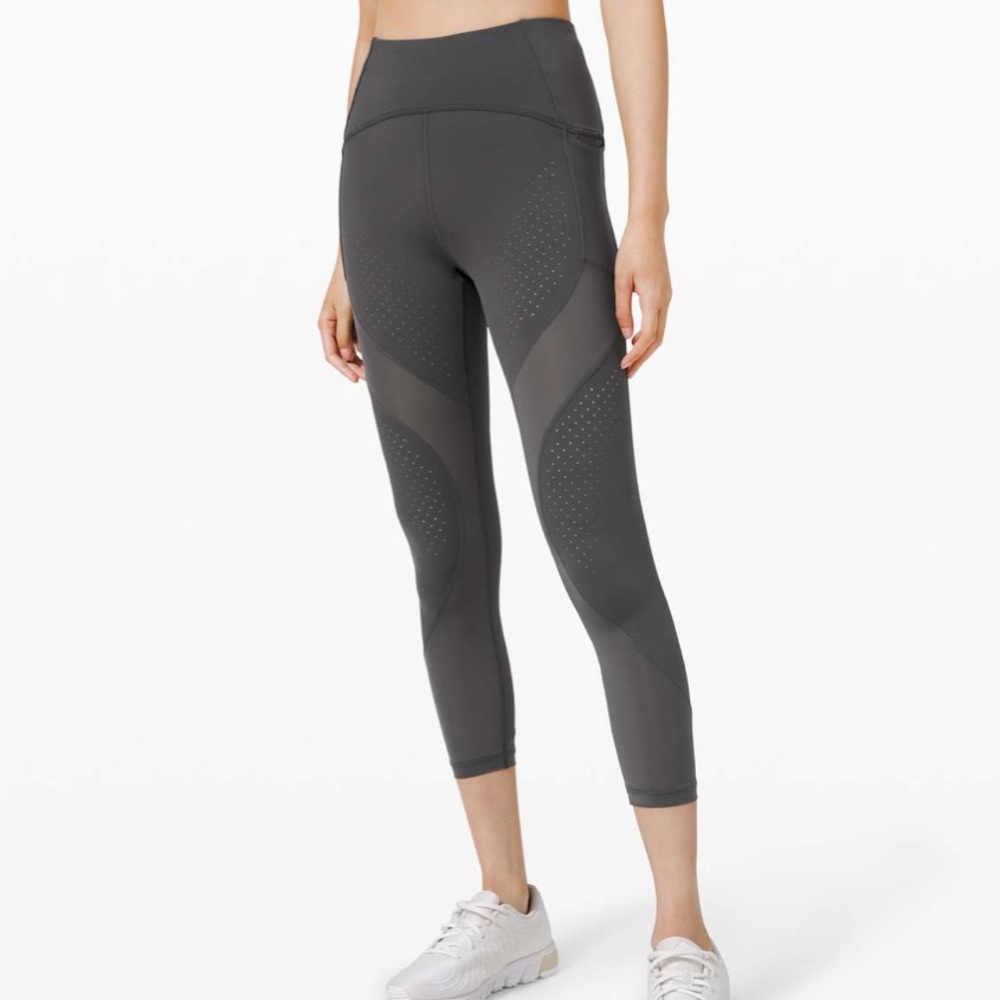 Lululemon Graphite Gray Uncovered Strength High Rise … - Gem